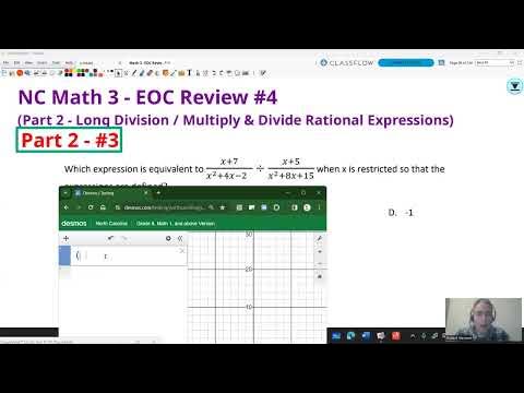 NC Math 3 - EOC Review 4 Part 2 - Rational Expressions: Long Division ...