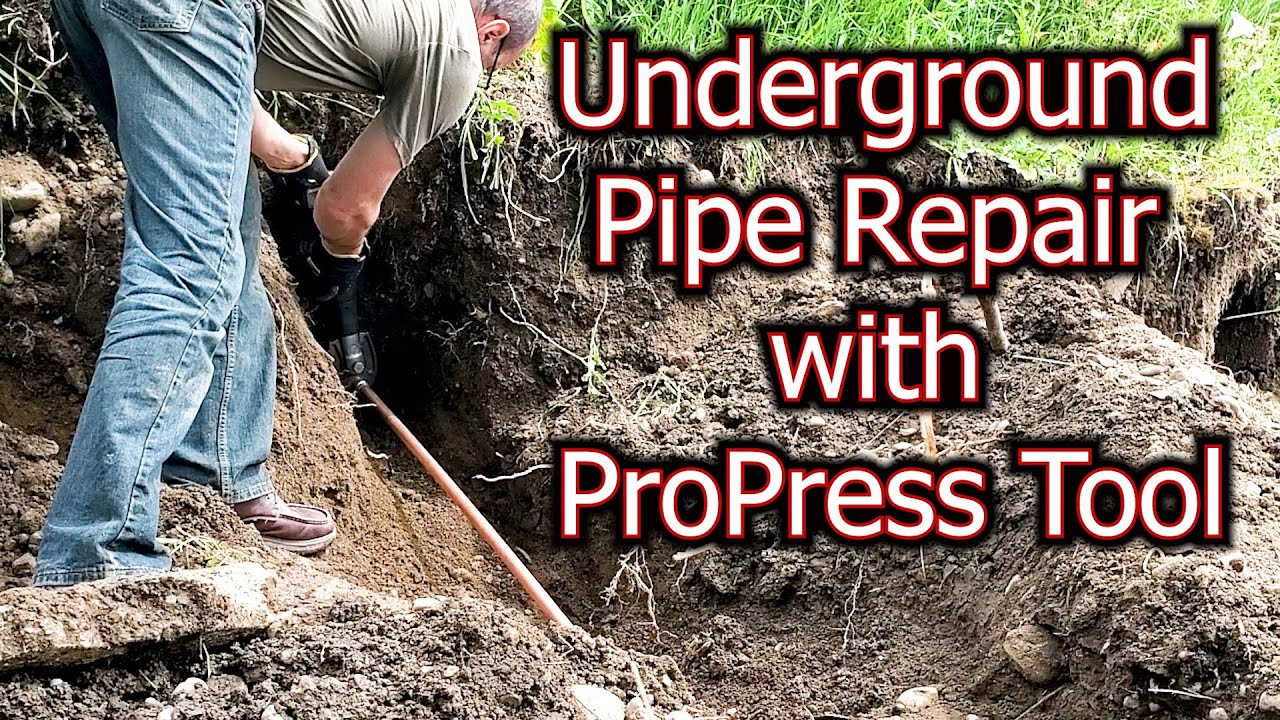 underground-main-water-pipe-repair-with-propress-youtube