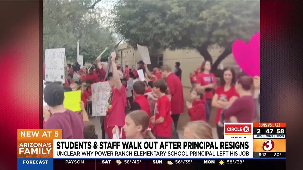 Students, staff walk out of elementary school in Gilbert after ...