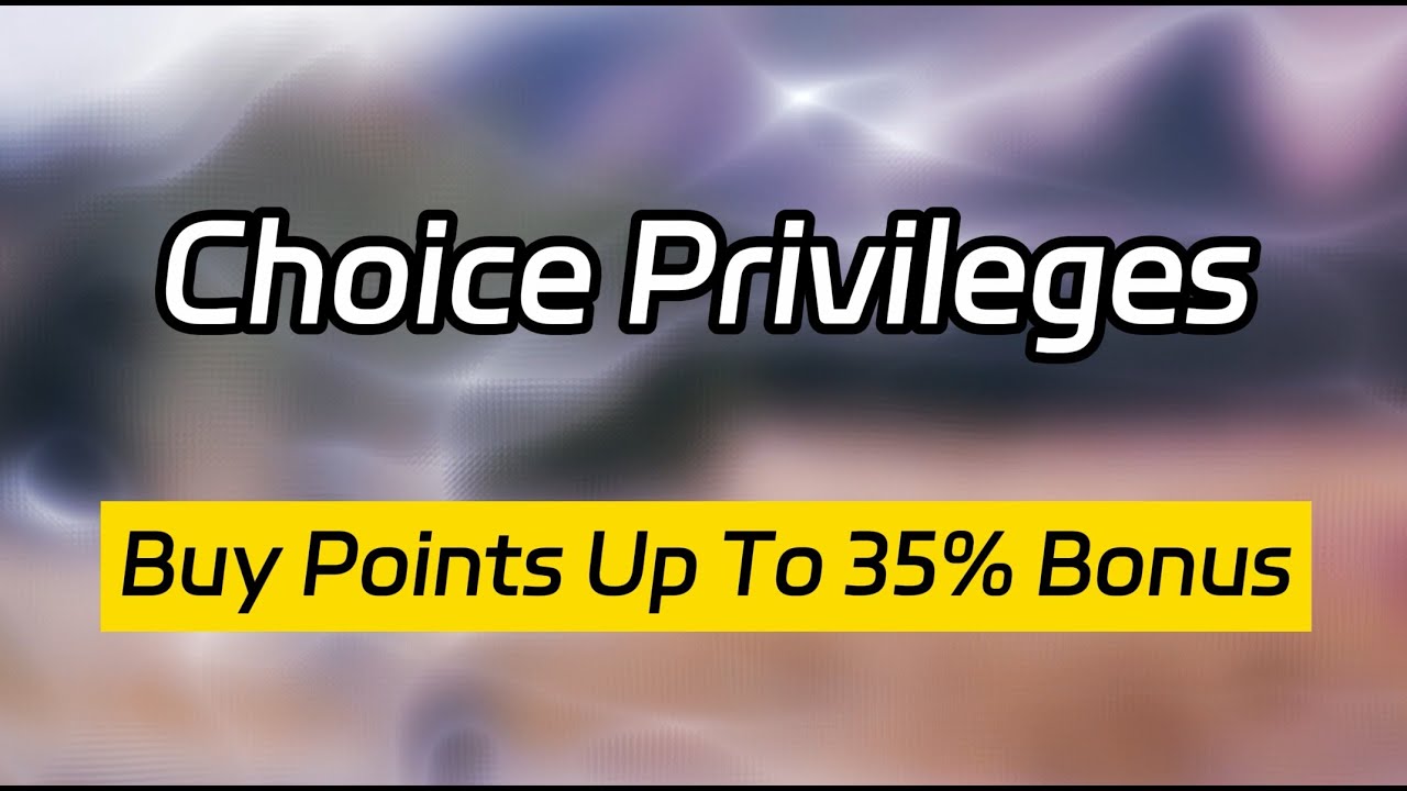 Choice Privileges Buy Points Up To 35% Bonus Flash Sale Through October ...