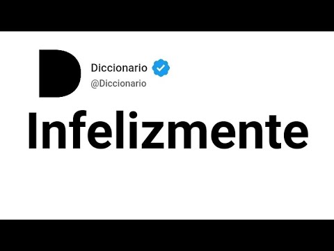 Infelizmente Significado En Español - YouTube