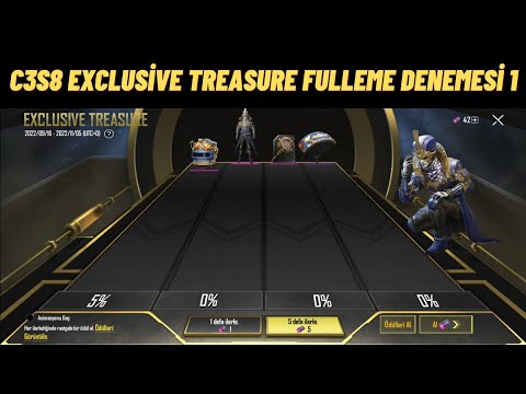 C3S8 Exclusive Treasure Açılımı & Pubg Mobile Özel Hazineler Açılımı |  Fulleme Denemesi 1