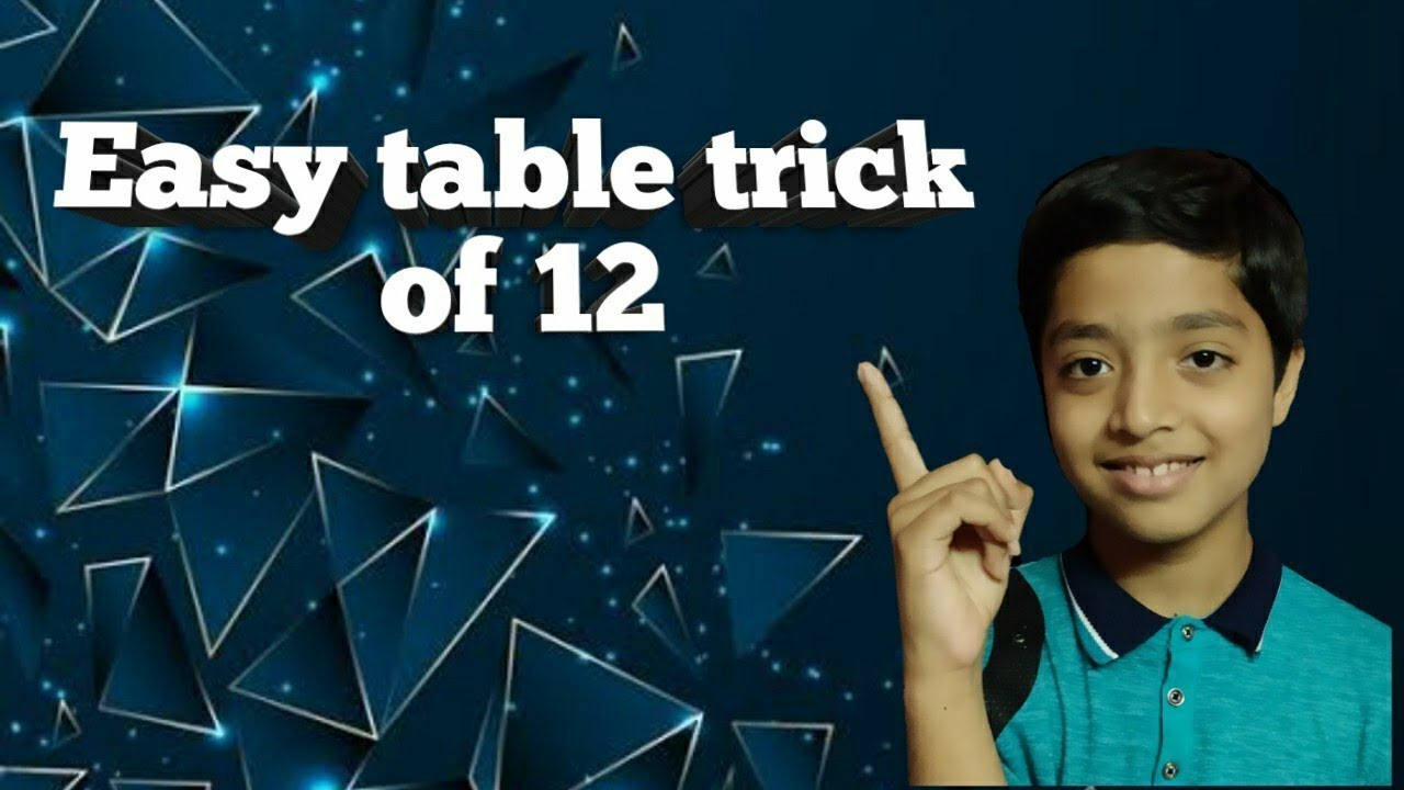 Easy table trick of 12. - YouTube