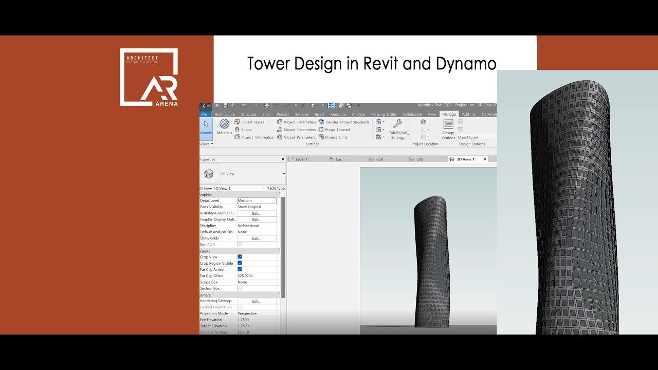 Tower Design By Dynamo and Revit - YouTube