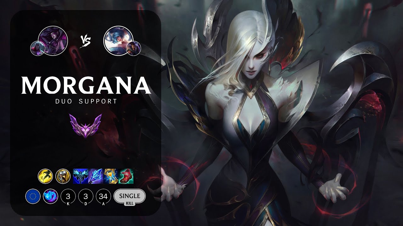Morgana Support vs Sona - EUW Master Patch 12.22 - YouTube