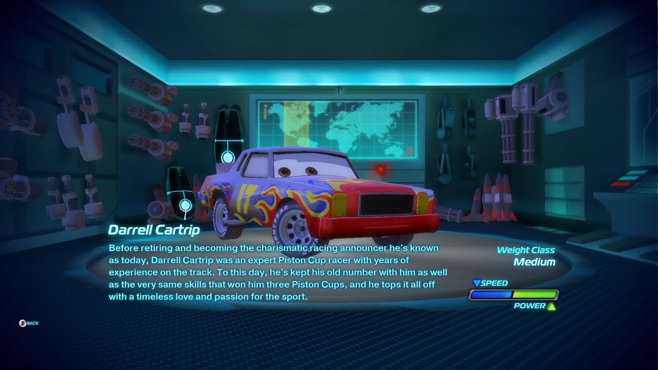 Cars 2 PC - Darrell Cartrip (TVG) Gameplay - YouTube