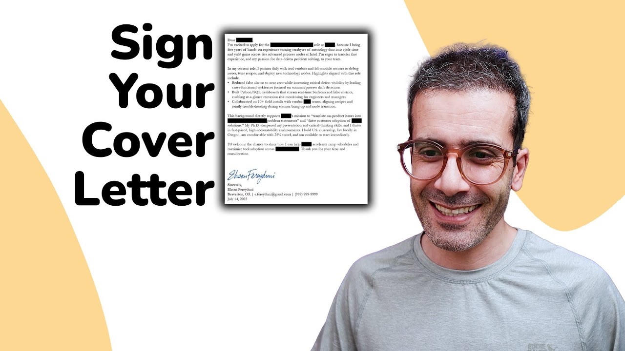 My Exact Job Cover Letter Formula - YouTube