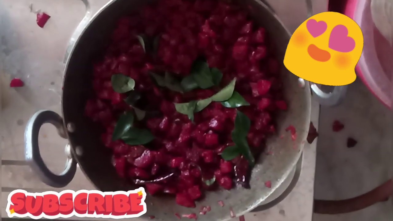 Simple and healthy Beetroot fry - YouTube