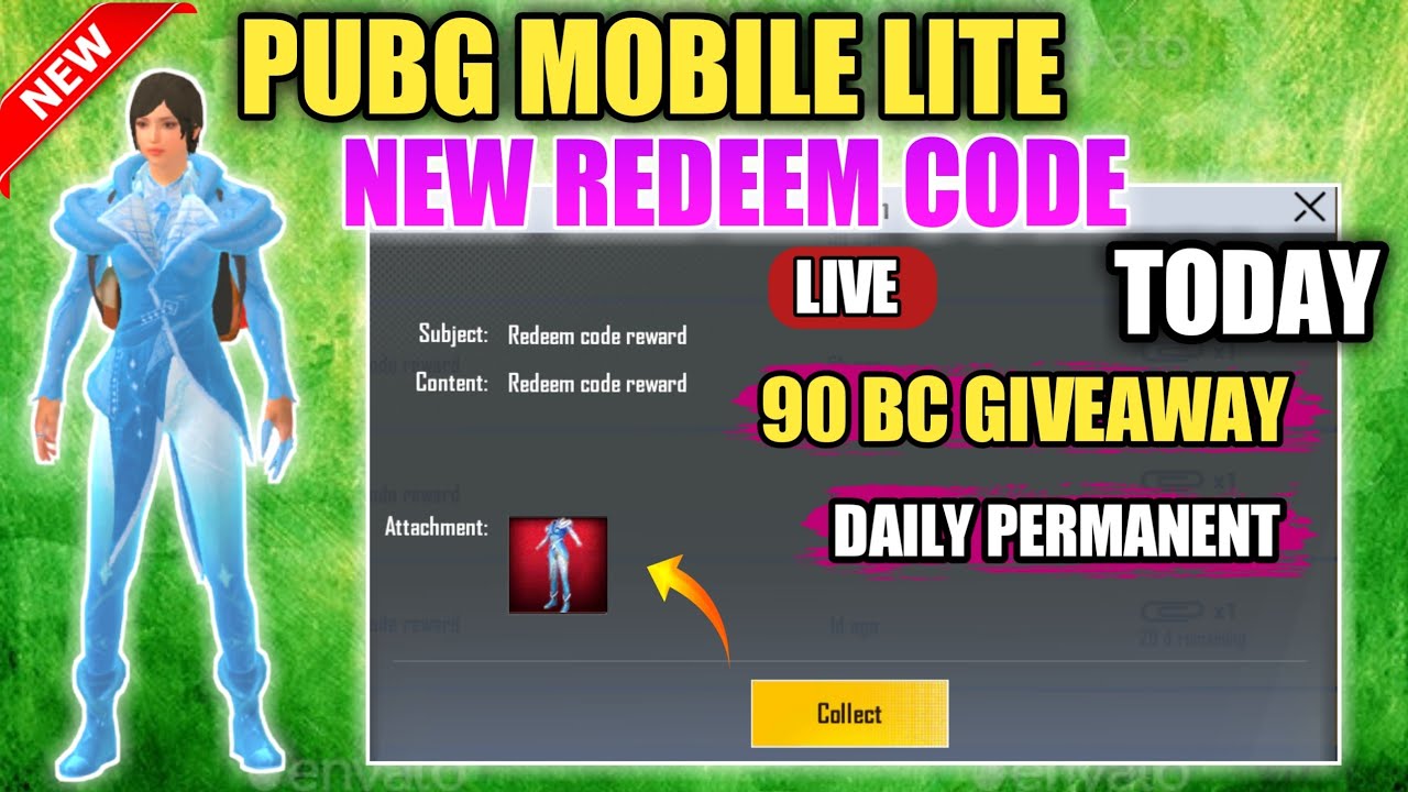 Pubg Mobile Lite New Redeem Code 100% Real Rewards | Pubg Lite Redeem ...