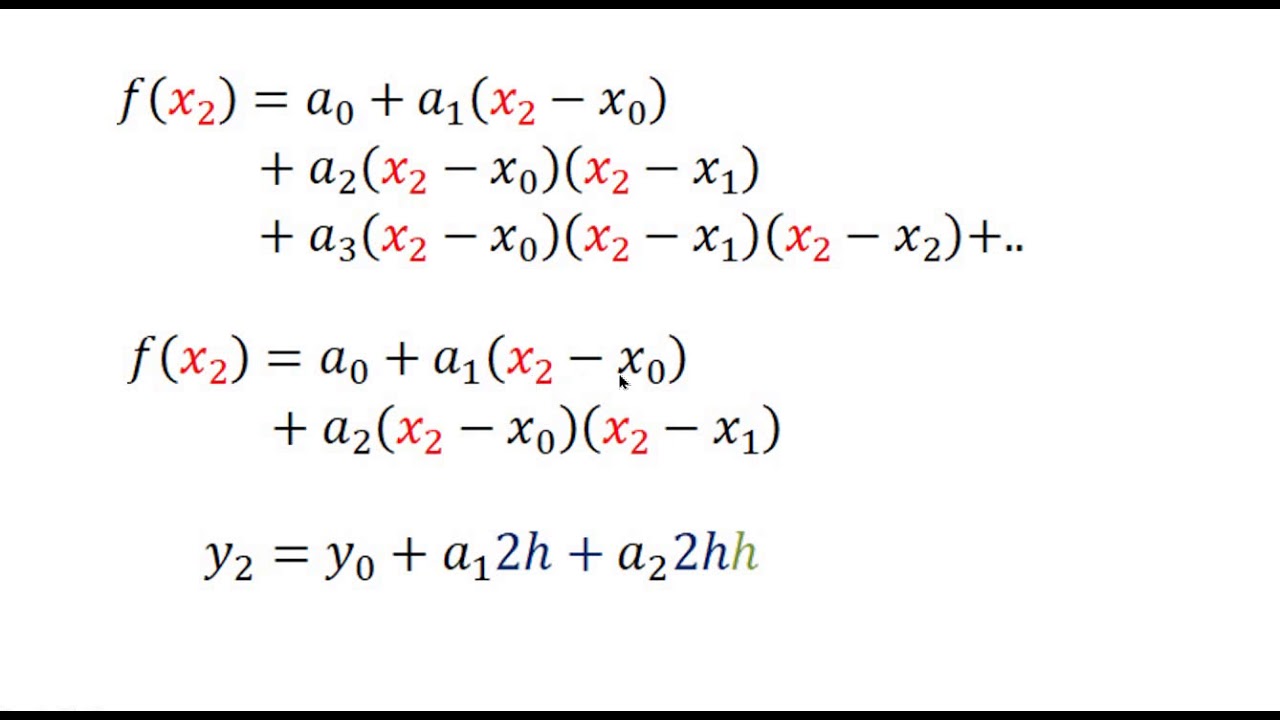 CP4.4.Newton's forward difference interpolation formula - YouTube