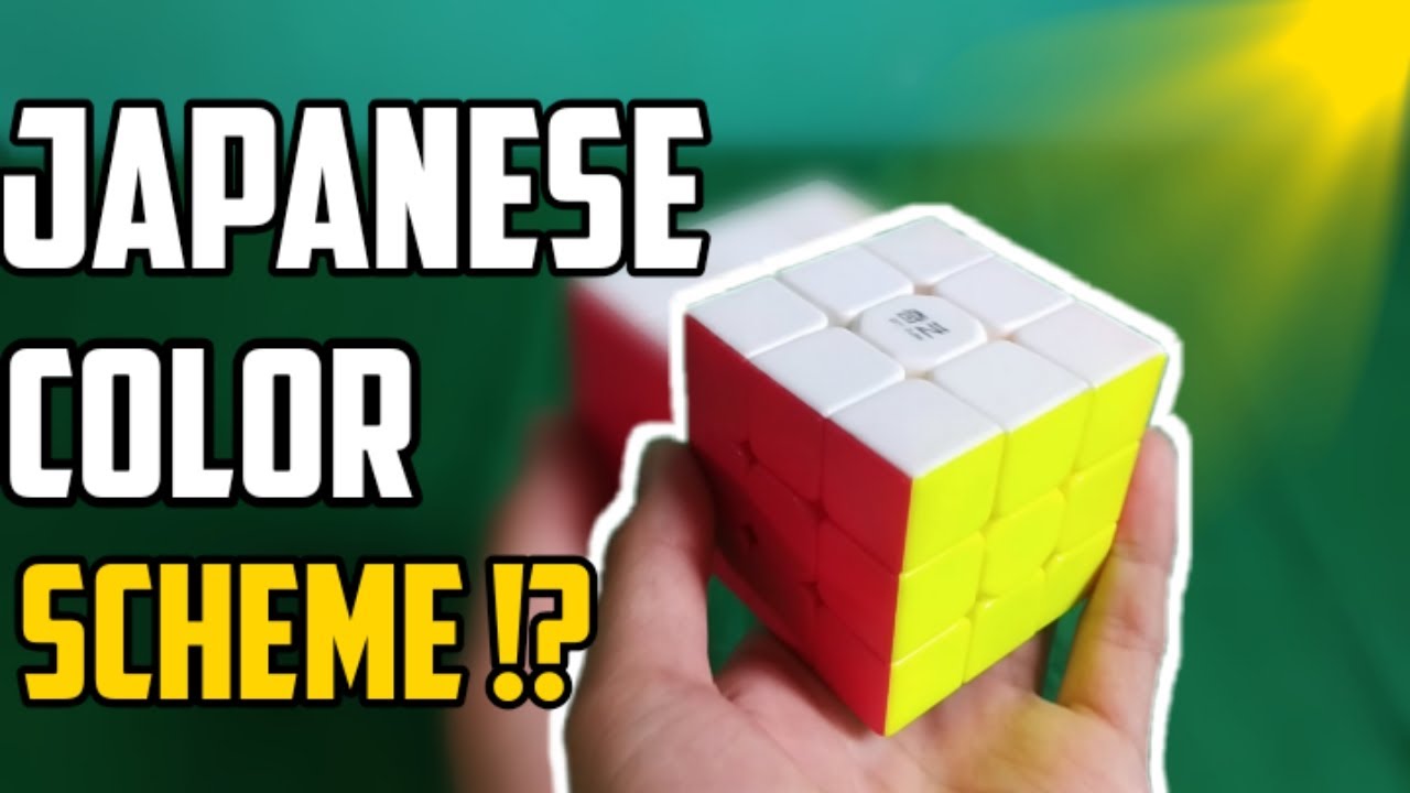 CREATING A JAPANESE COLOR SCHEMED RUBIK'S CUBE - YouTube