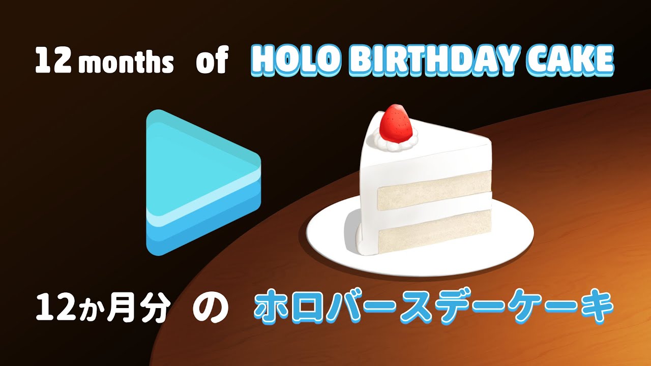 【Fan animation】 12 month of Holo Birthday Cake | To all hololive ...
