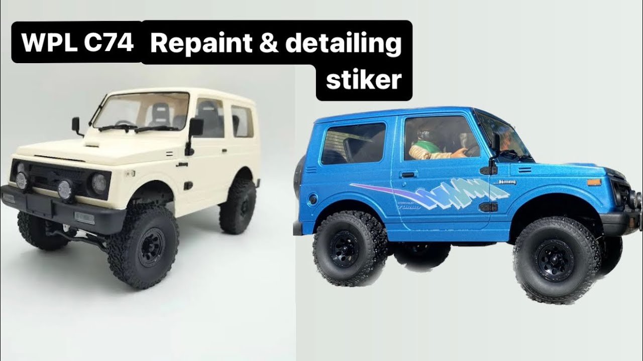 WPL - C74 JIMNY REPAINT DAN PASANG DETAILING STIKER | JADINYA GANTENG ...