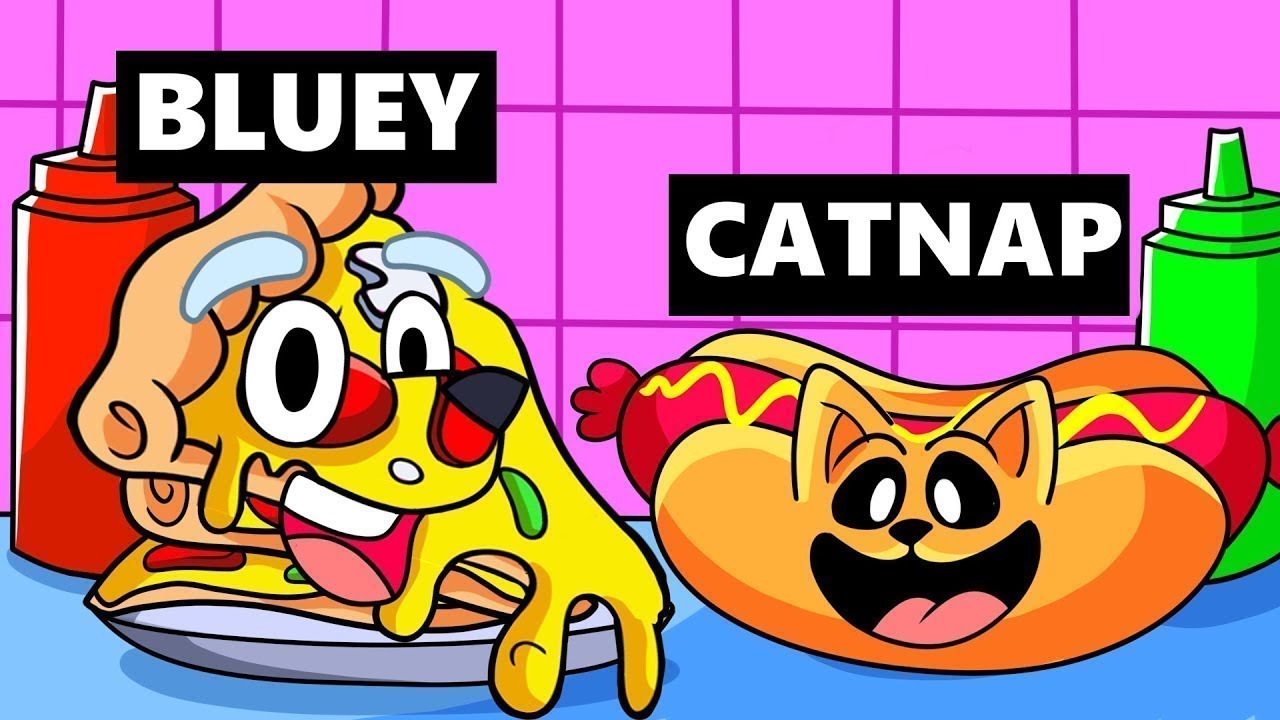 CATNAP and BLUEY HIDING as OBJECTS in ROBLOX! 😮😯😝 - YouTube