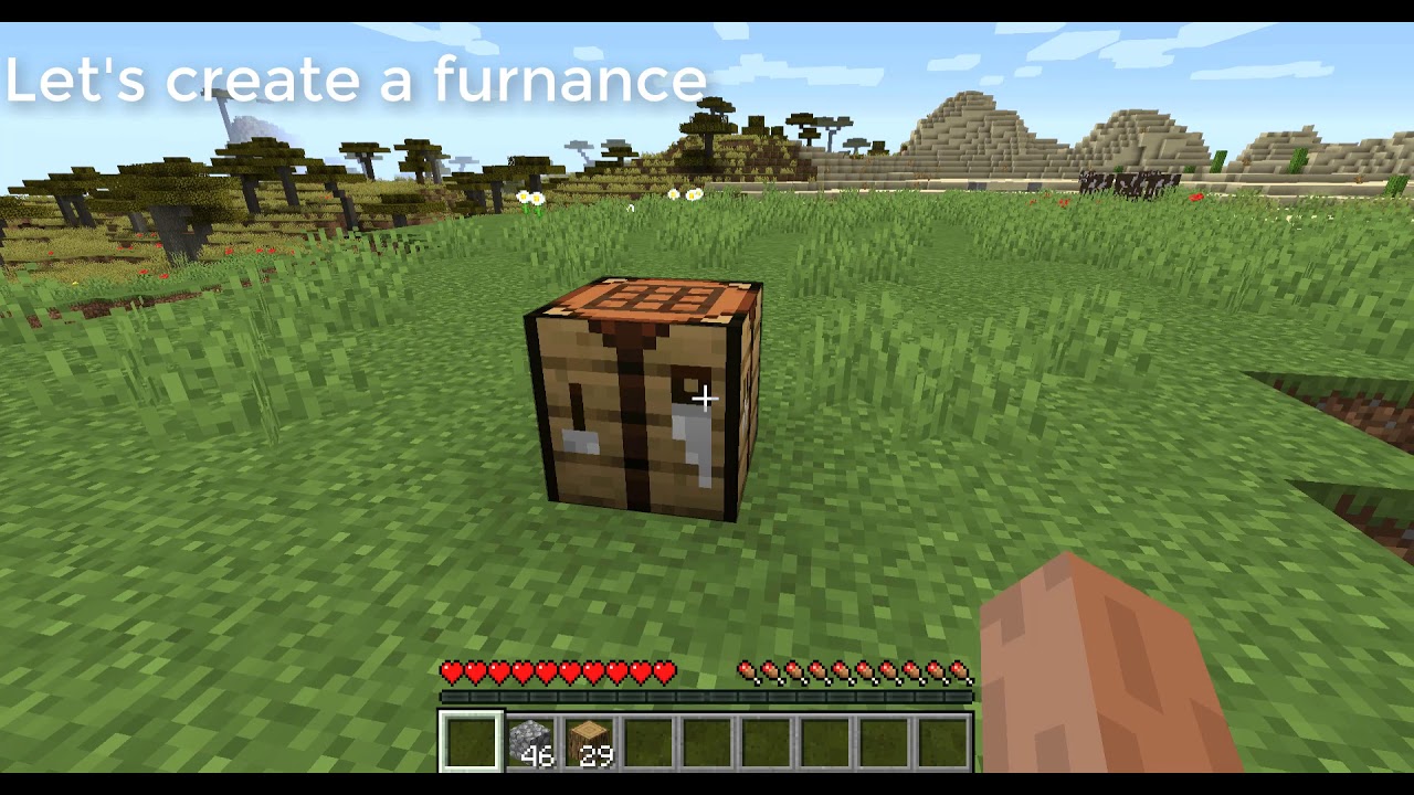 How to create a Furnace in Minecraft - YouTube