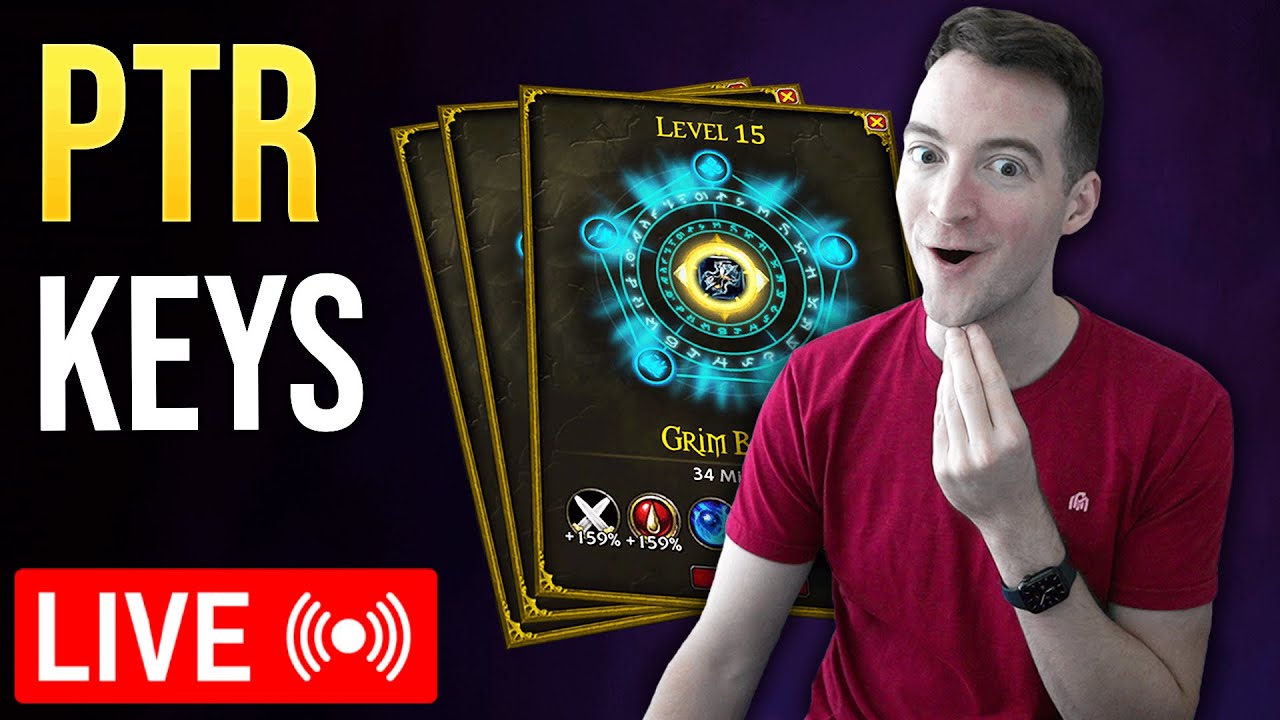 PTR Mythic+ - into Max Tier List Talk - Raid sponsored stream at end ...