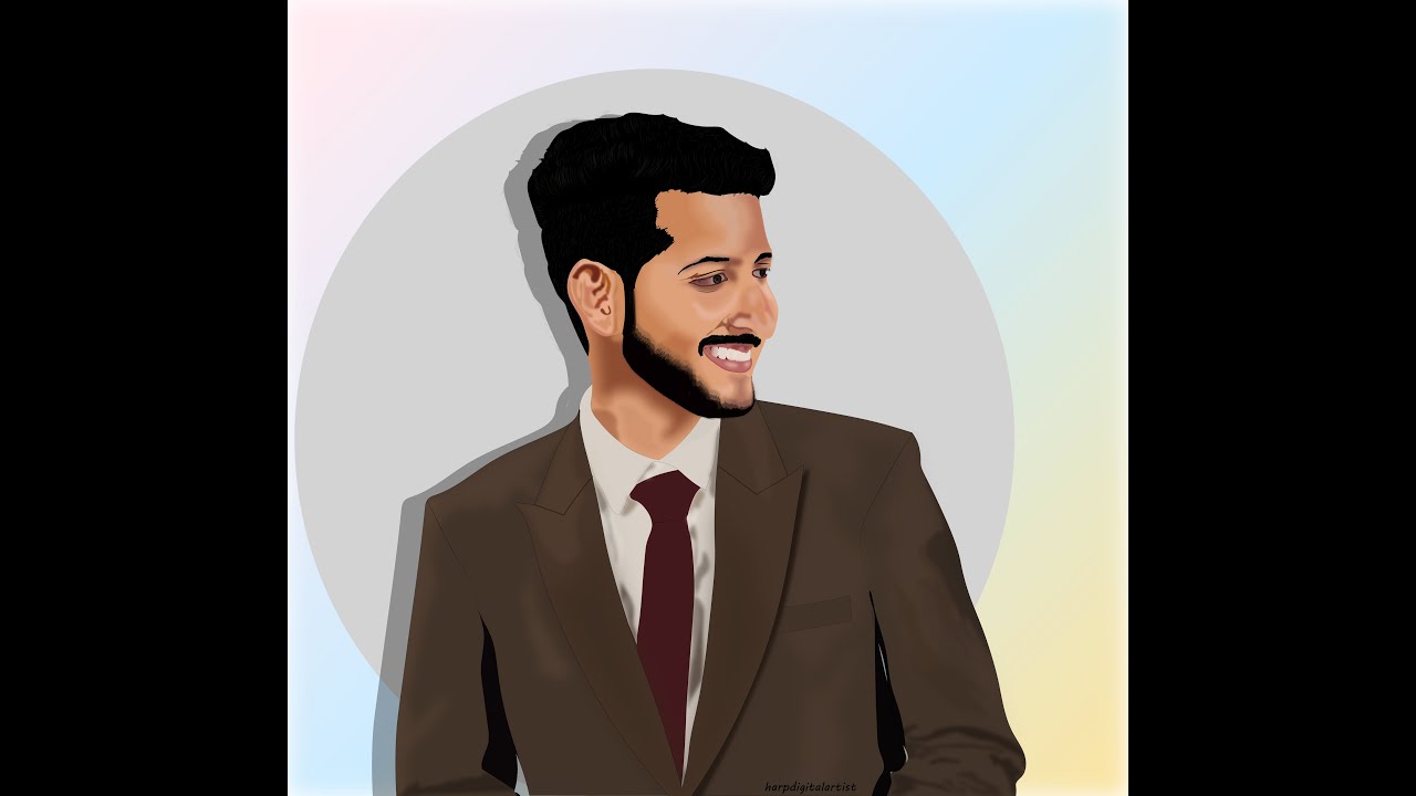 Rohan Portrait Illustration | HarpDigitalArtist : Digital Illustration ...