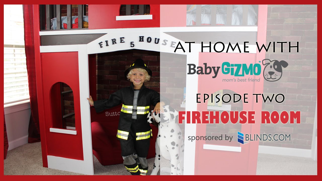 DIY Firehouse Room Tour - AT HOME WITH BABY GIZMO (EPISODE #2) - YouTube