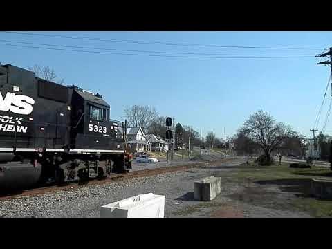 NS K22 With NS GP38-2 5323 And NS SD60E 6997 In Watsontown,Pa - YouTube