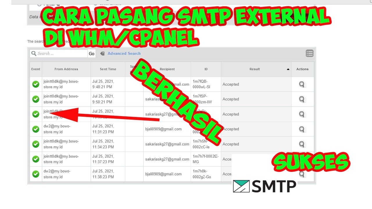 Cara Memasang SMTP External Di WHM - YouTube