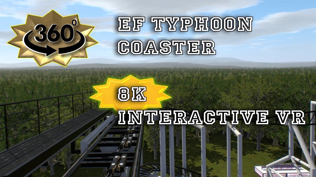 EF Typhoon Coaster virtual 3D Roller Coaster in 360° Degree interactive ...