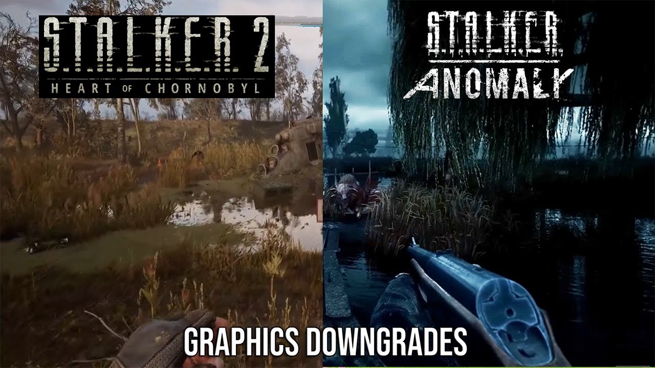 Stalker 2 vs Stalker Anomaly (2007) Graphismes comparaison - YouTube