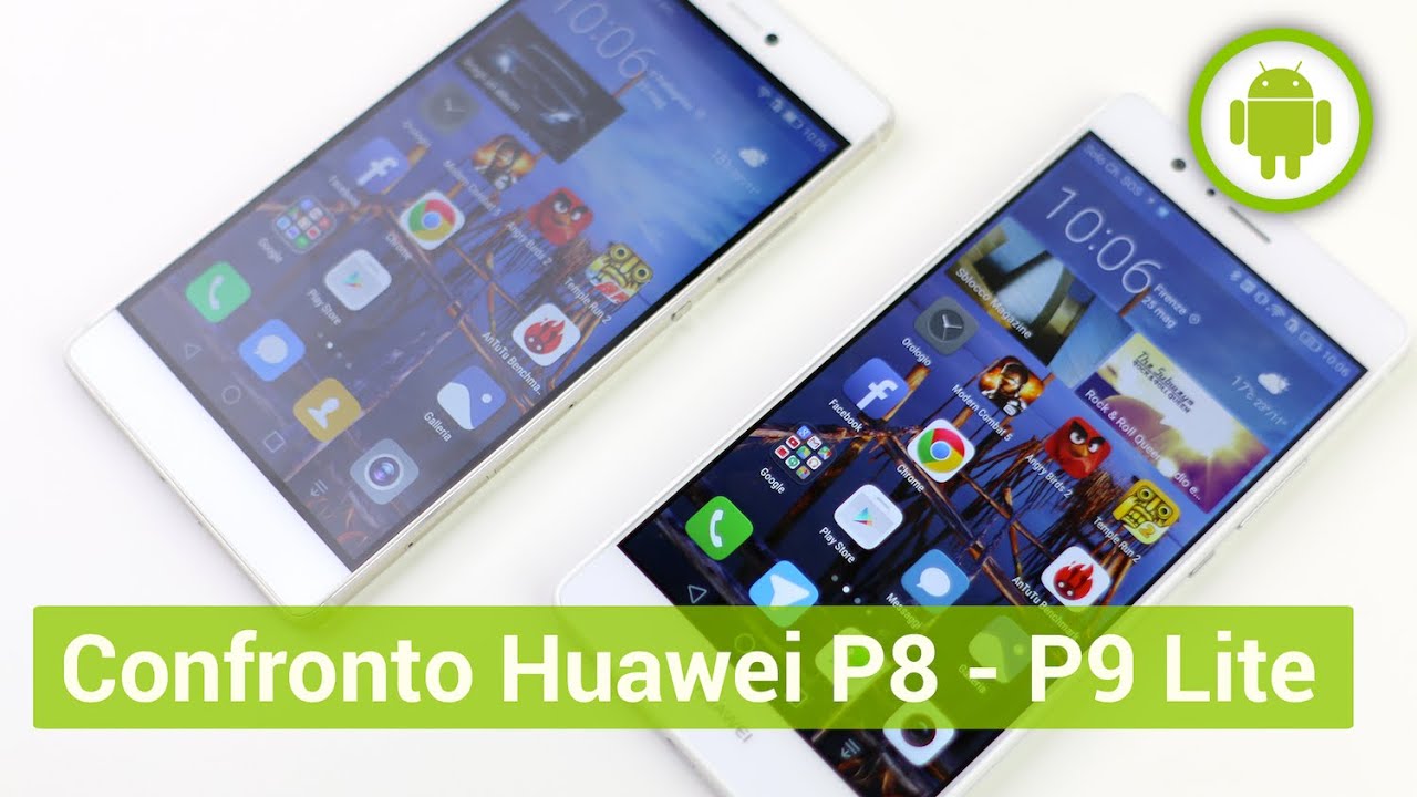 Huawei P8 vs P9 Lite, confronto in italiano - YouTube