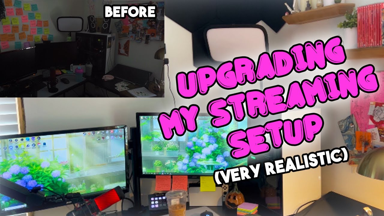 TRANSFORMING MY FULL-TIME STREAMER DESK SETUP - YouTube