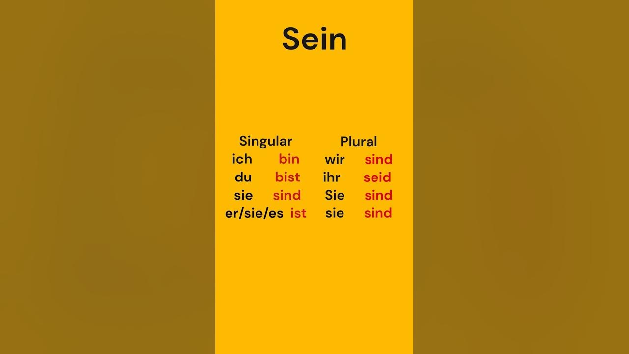 Sein Verb Conjugation Learn German deutsch german germanlanguage sein-verb-conjugation-learn-german-deutsch-german-germanlanguage