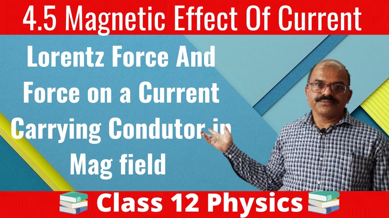 4.5 Magnetic Effect of Current:Lorentz Force,Force On Current Carrying ...