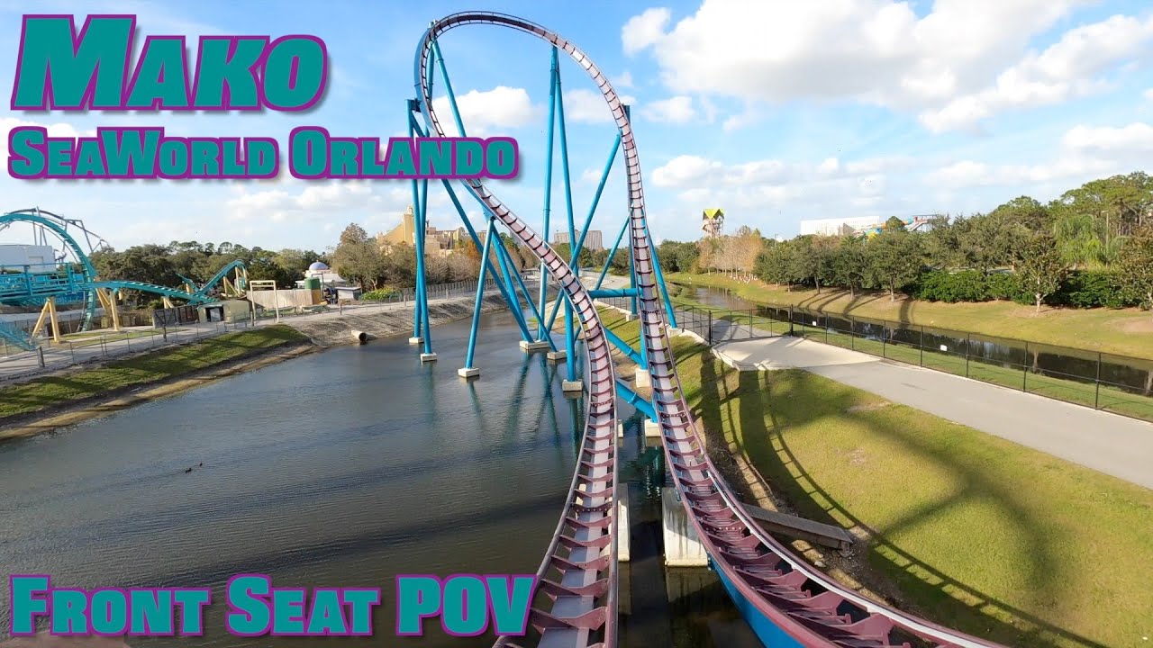 MAKO Hyper Coaster - FRONT SEAT POV - SeaWorld Orlando January 2020 ...