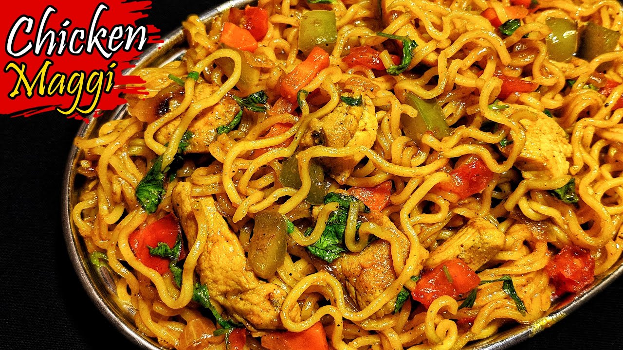 Chicken Maggi Recipe | Chicken Maggi Recipe in Bengali | Maggi Recipe ...