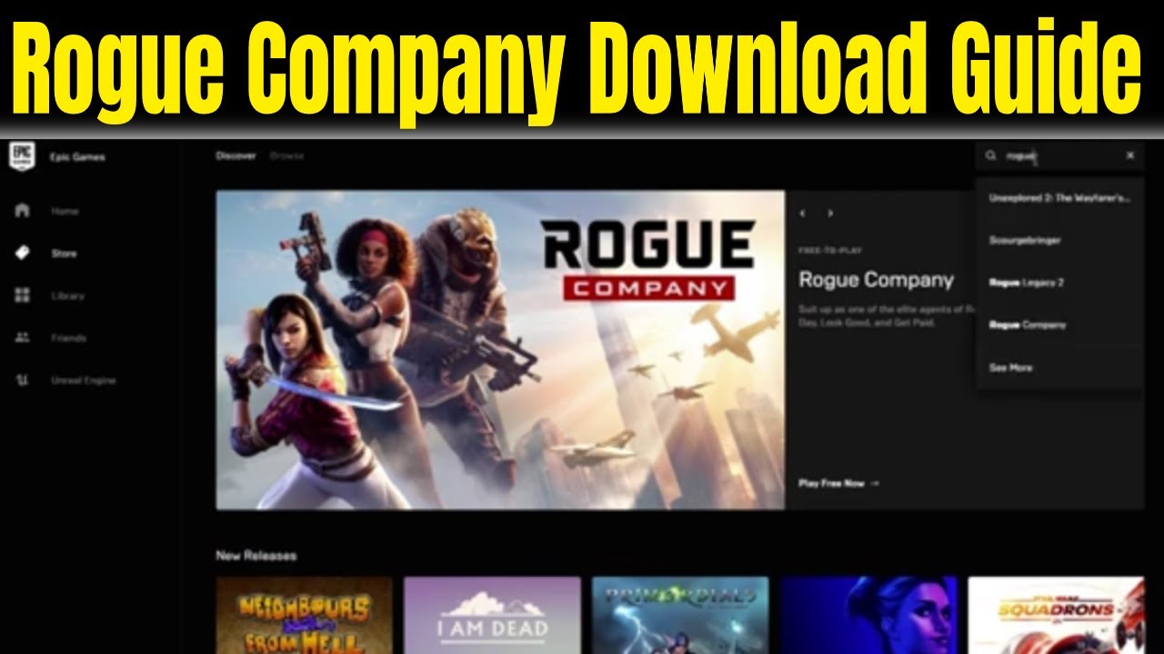 How to download and install ROGUE COMPANY from Epic Games - Rogue ...