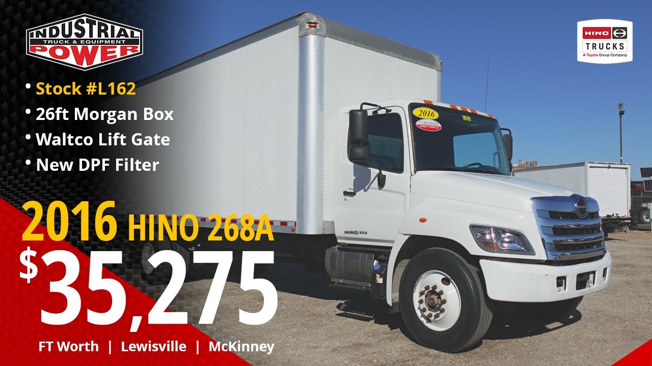 2016 Hino 268 w/ Waltco Lift Gate - Delivery Van, Straight Truck, Box ...