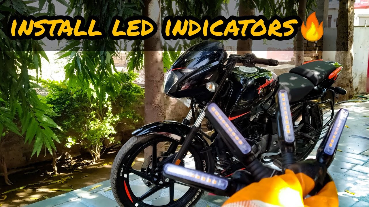 Install Led Indicators In Bajaj Pulsar 125 Bs6 - YouTube