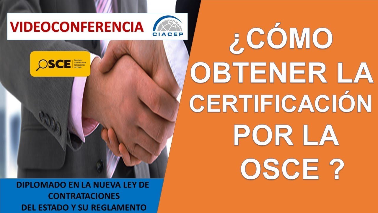certificación OSCE - YouTube