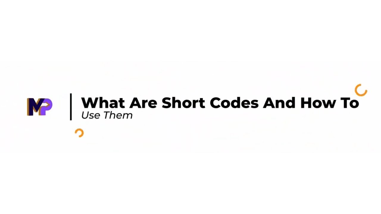 What Are Short Codes And How To Use Them - YouTube