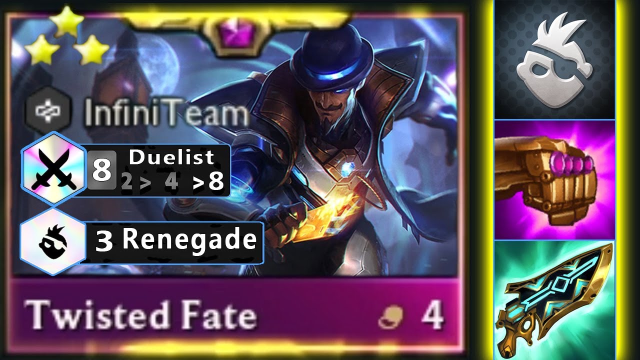 How Broken Is Renegade 8 Duelist Twisted Fate ⭐⭐⭐ 3 Star Ante Up