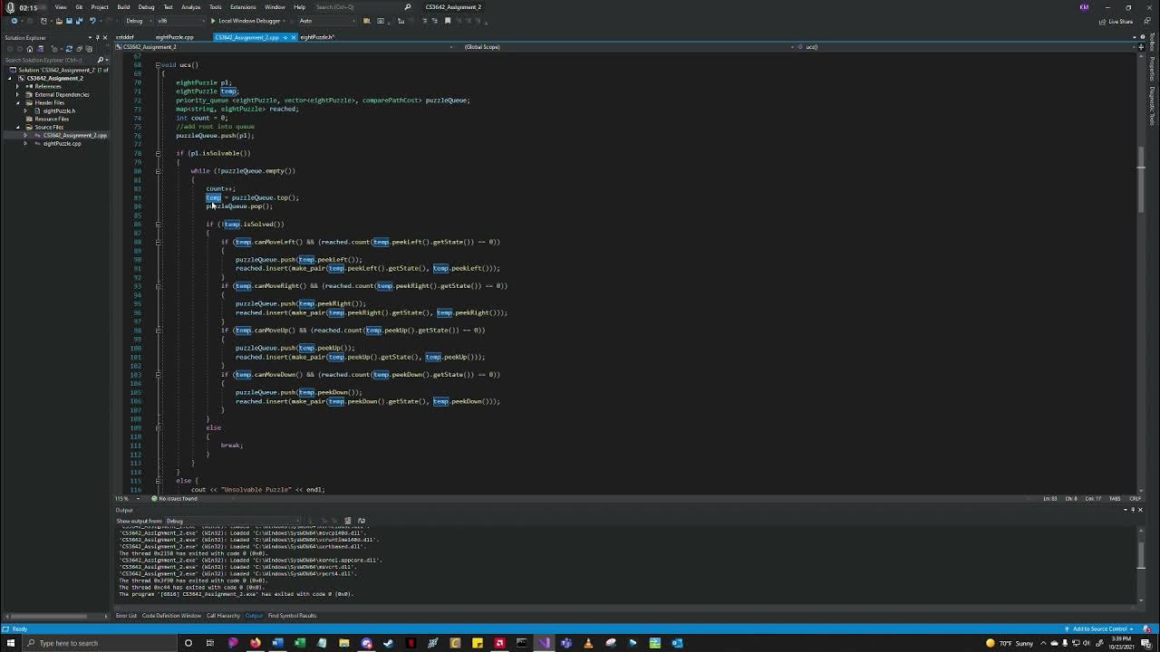 8 - Puzzle Solver: Assignment 2 - YouTube