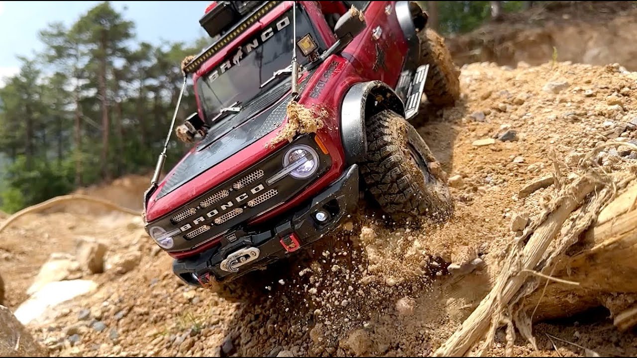 1/10 Scale RC car TRAXXAS TRX-4 | Ford NEW Bronco Off-road Driving 4X4 ...