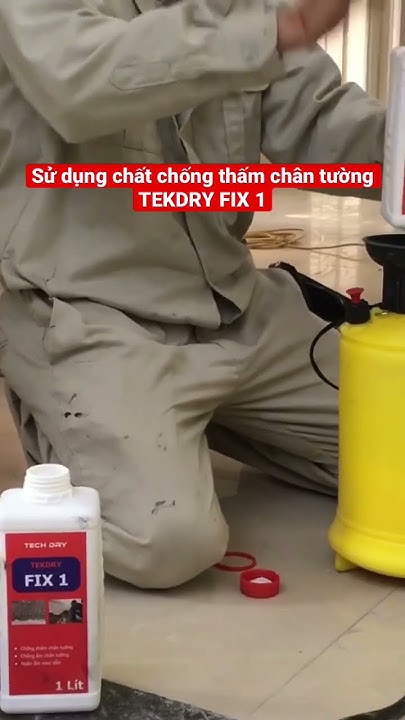 Giải pháp chống thấm, chống ẩm chân tường vĩnh viễn với TEKDRY FIX 1 - YouTube