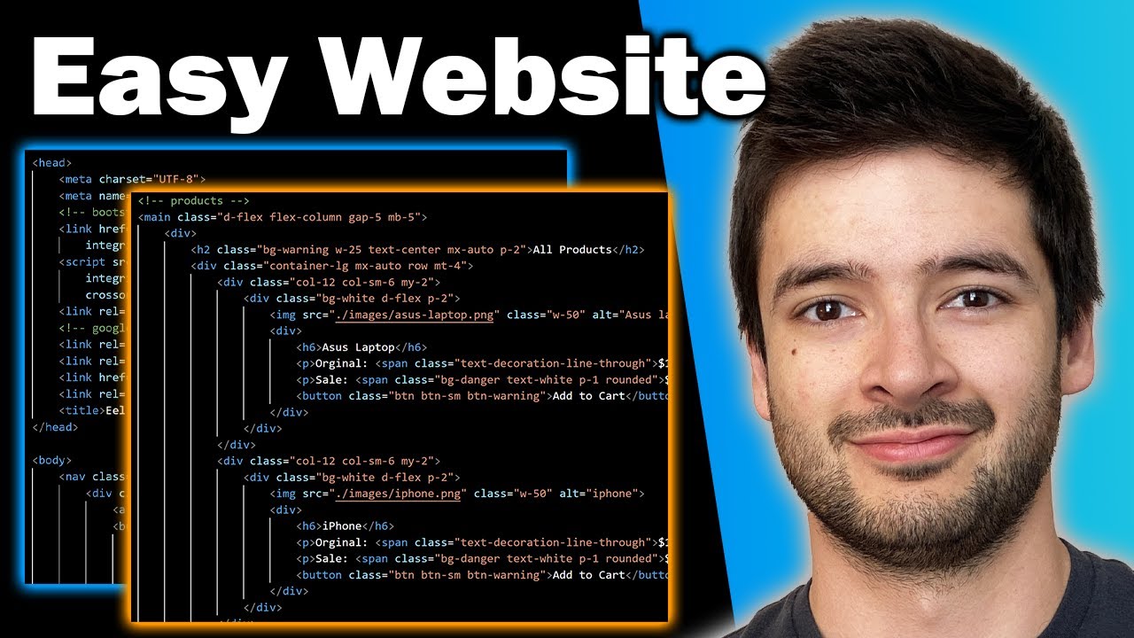 Create an HTML & CSS Website Lighting Fast | Beginner HTML, CSS ...