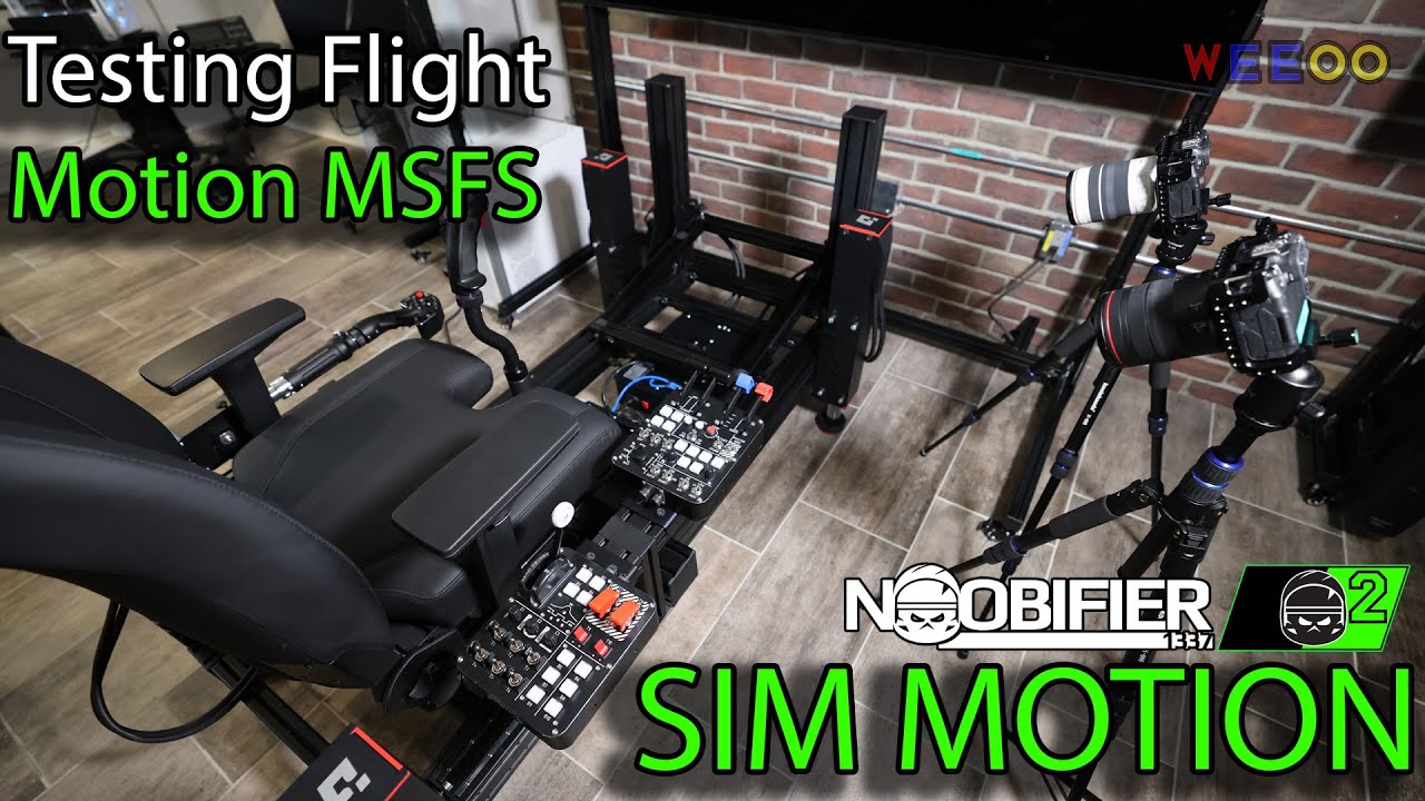 Testing Motion Sim - Night Flight - MSFS - QuBIC - Monstertech - YouTube