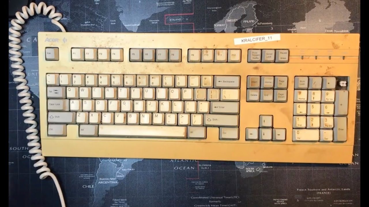 Retrobrite - Acer 6511 mechanical keyboard - YouTube