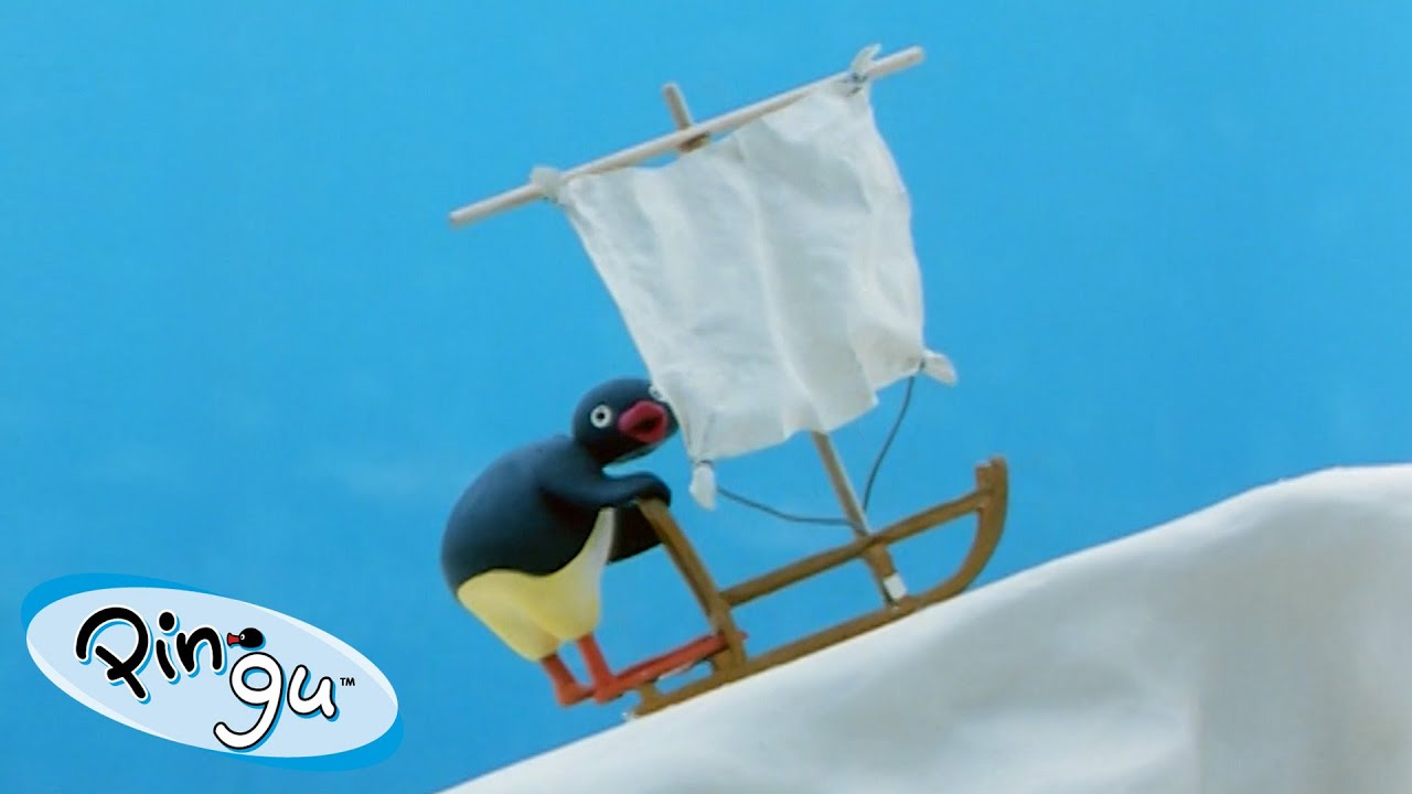 Pingu Surfing on Ice 🐧 | Pingu - Official Channel | Cartoons For Kids ...