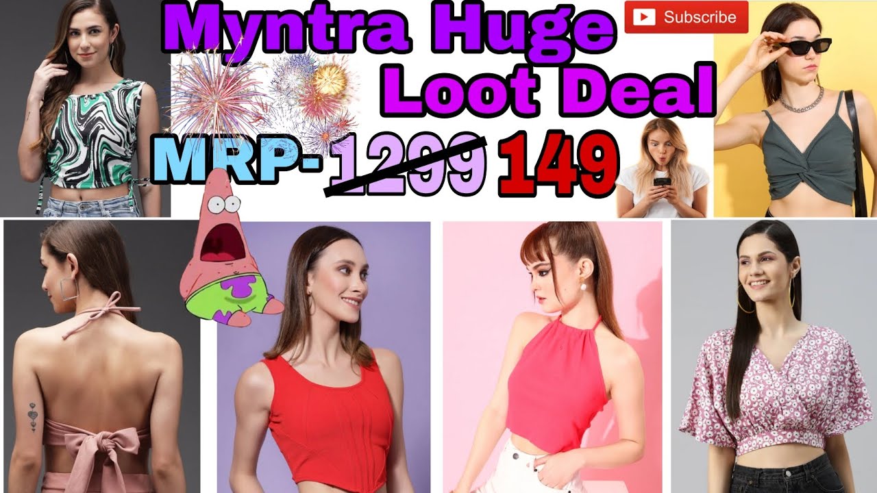 Products worth ₹1299 in just 149😳😱New loot offer today🤯Myntra Loot deal ...