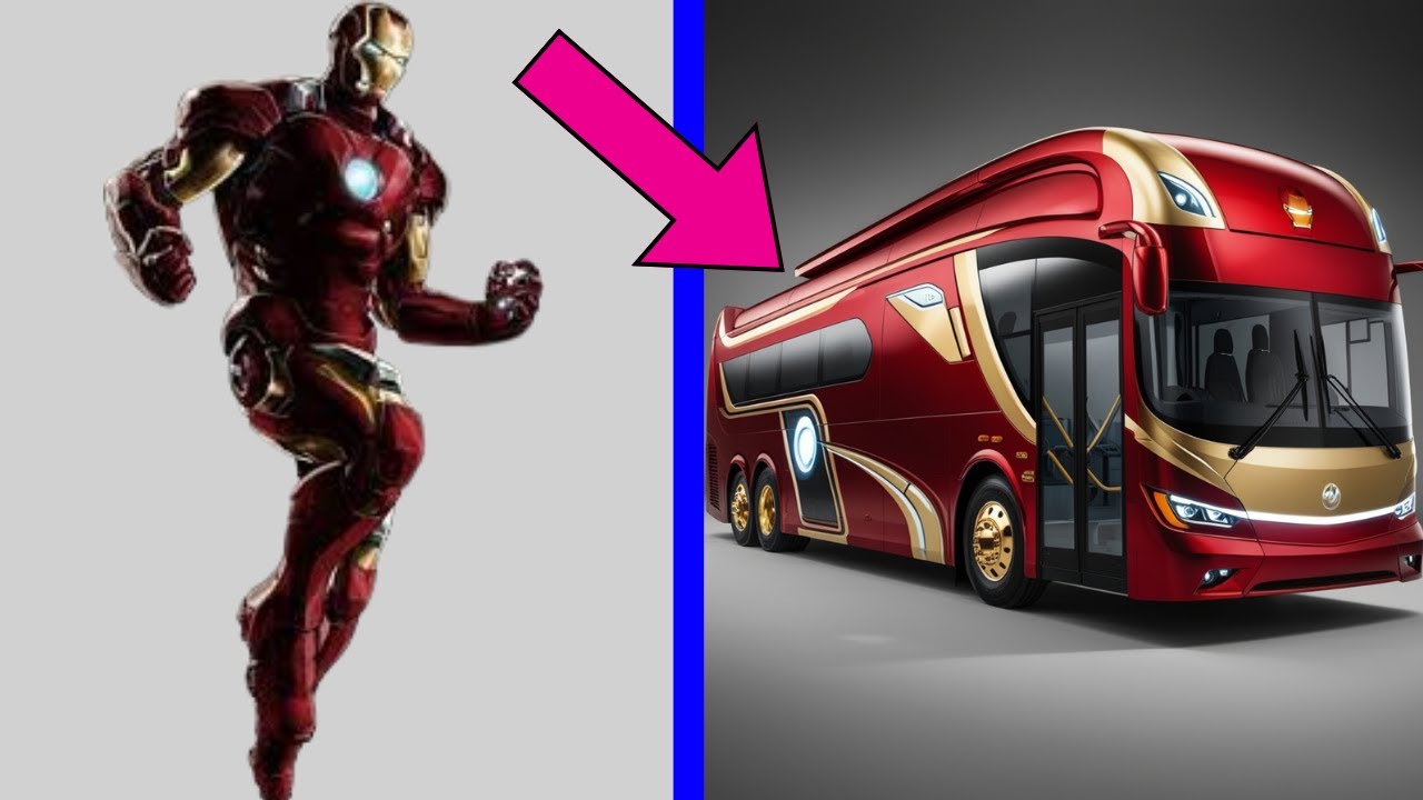 AVENGERS But BUS VENGERS 🔥 All Characters marvel & DC 2024💥 - YouTube
