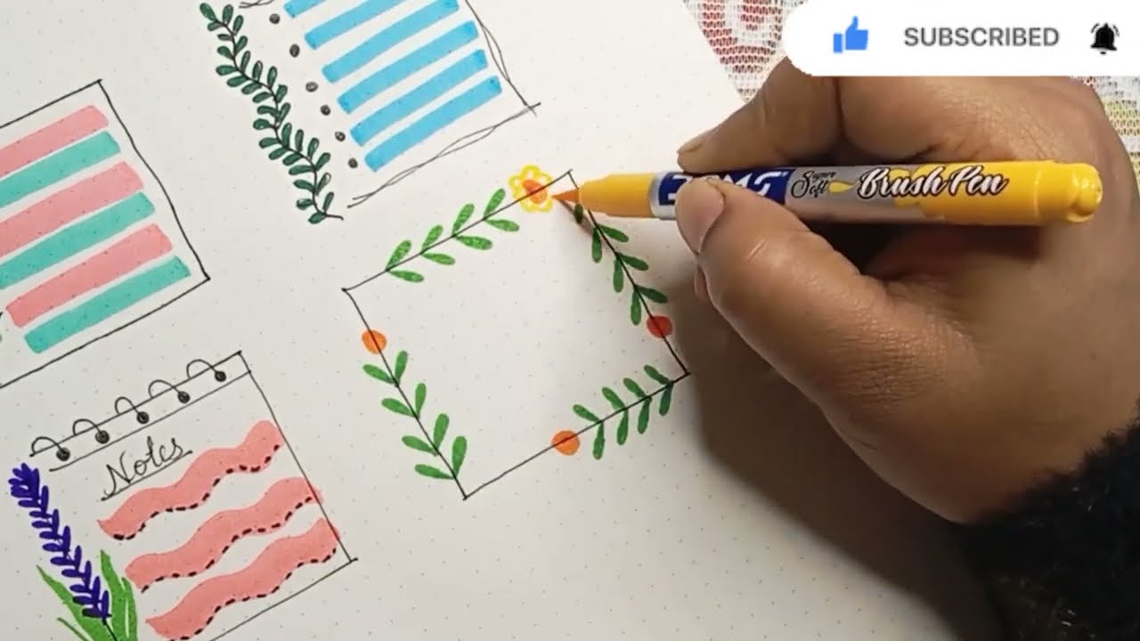 Trending Border Designs//easy Project Border design ideas//Assignment # ...