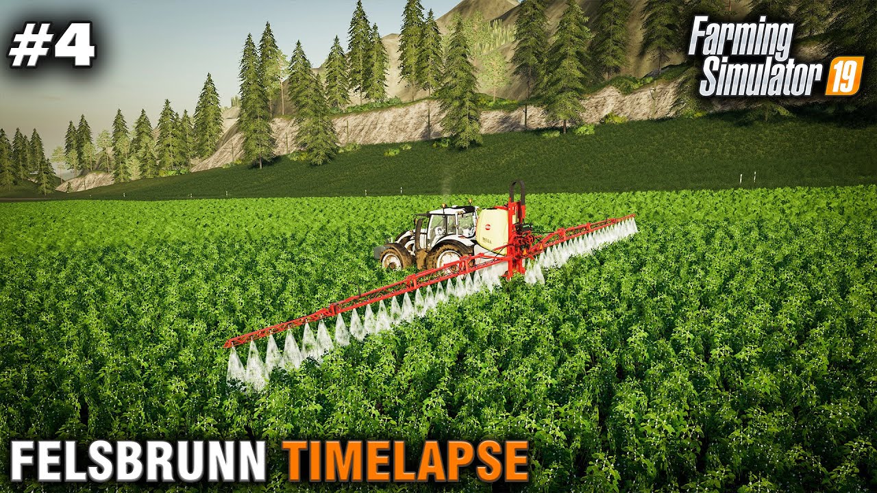 FS19 Timelapse Felsbrunn #4 Contract Work - YouTube