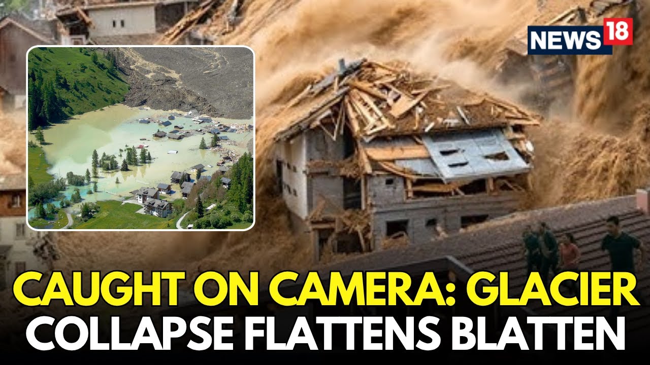 CAUGHT ON CAMERA: GLACIER COLLAPSE FLATTENS BLATTEN - YouTube